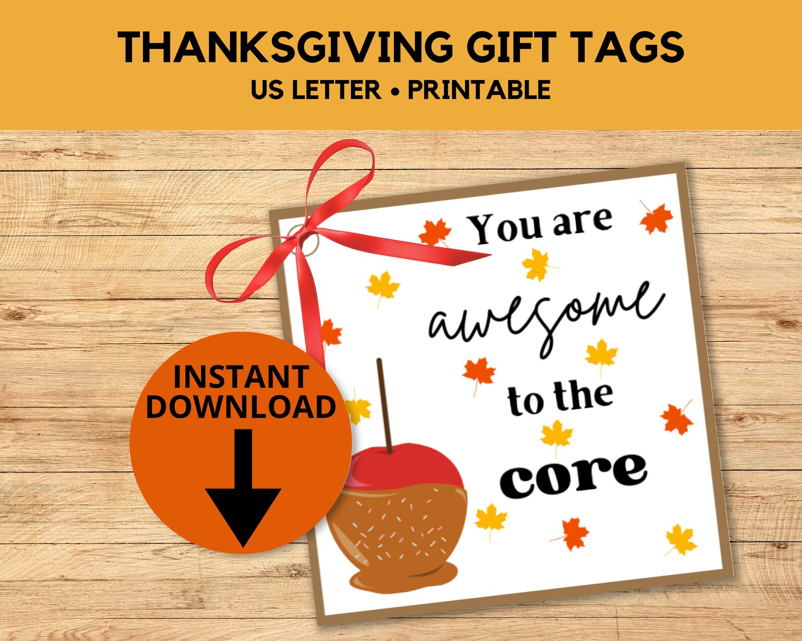 Thanksgiving Gift Tags Printable, Thanksgiving Treat Tags Printable ...