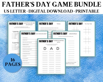Father's Day who Knows Dad Game Printable, Father's Day Games, Father's ...