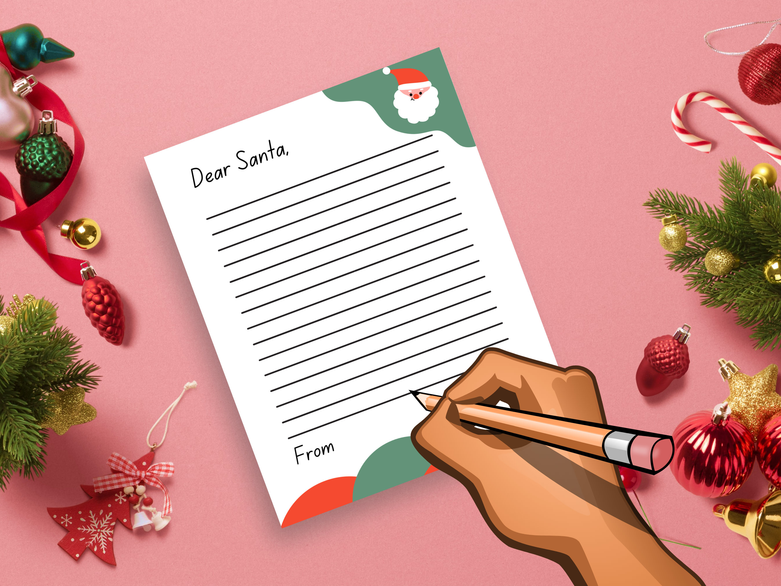 7 Dear Santa Letters Printable, Letters to Santa Template, Santa ...