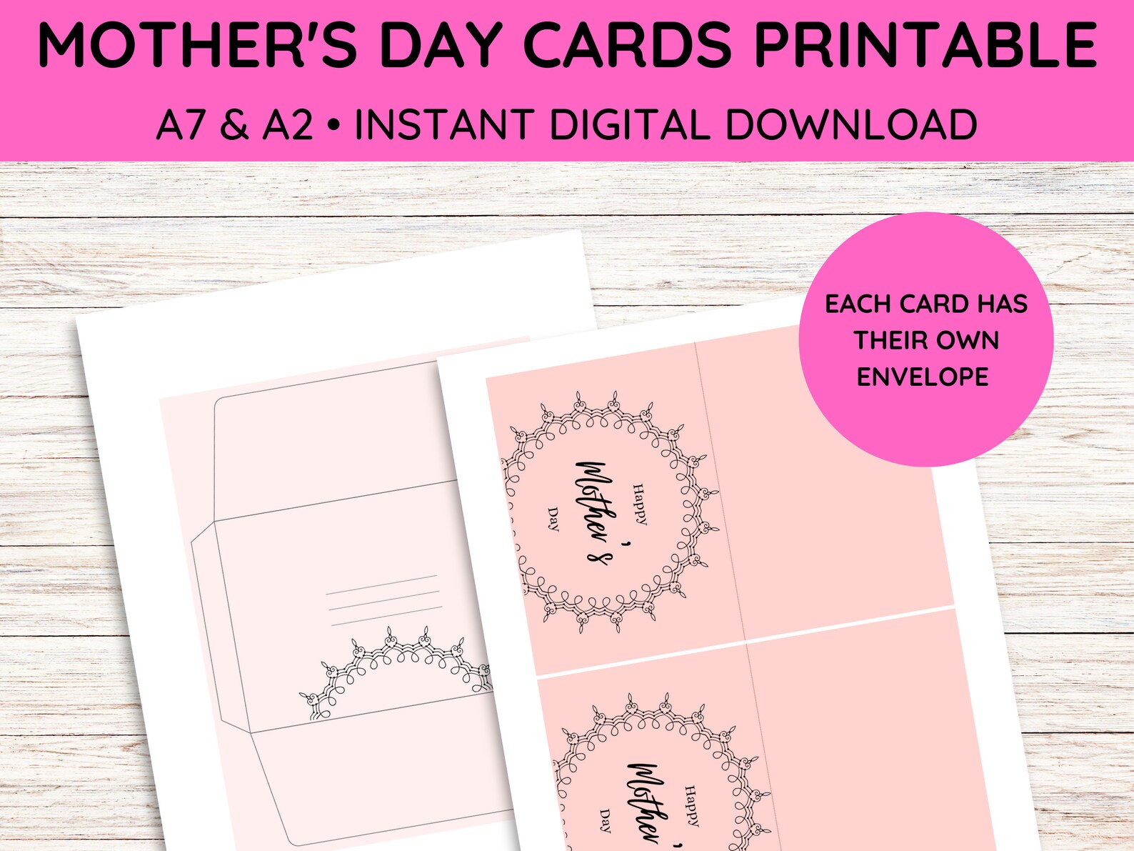 Mother's Day Cards Instant Download Printable, Mother’s Day Cards ...