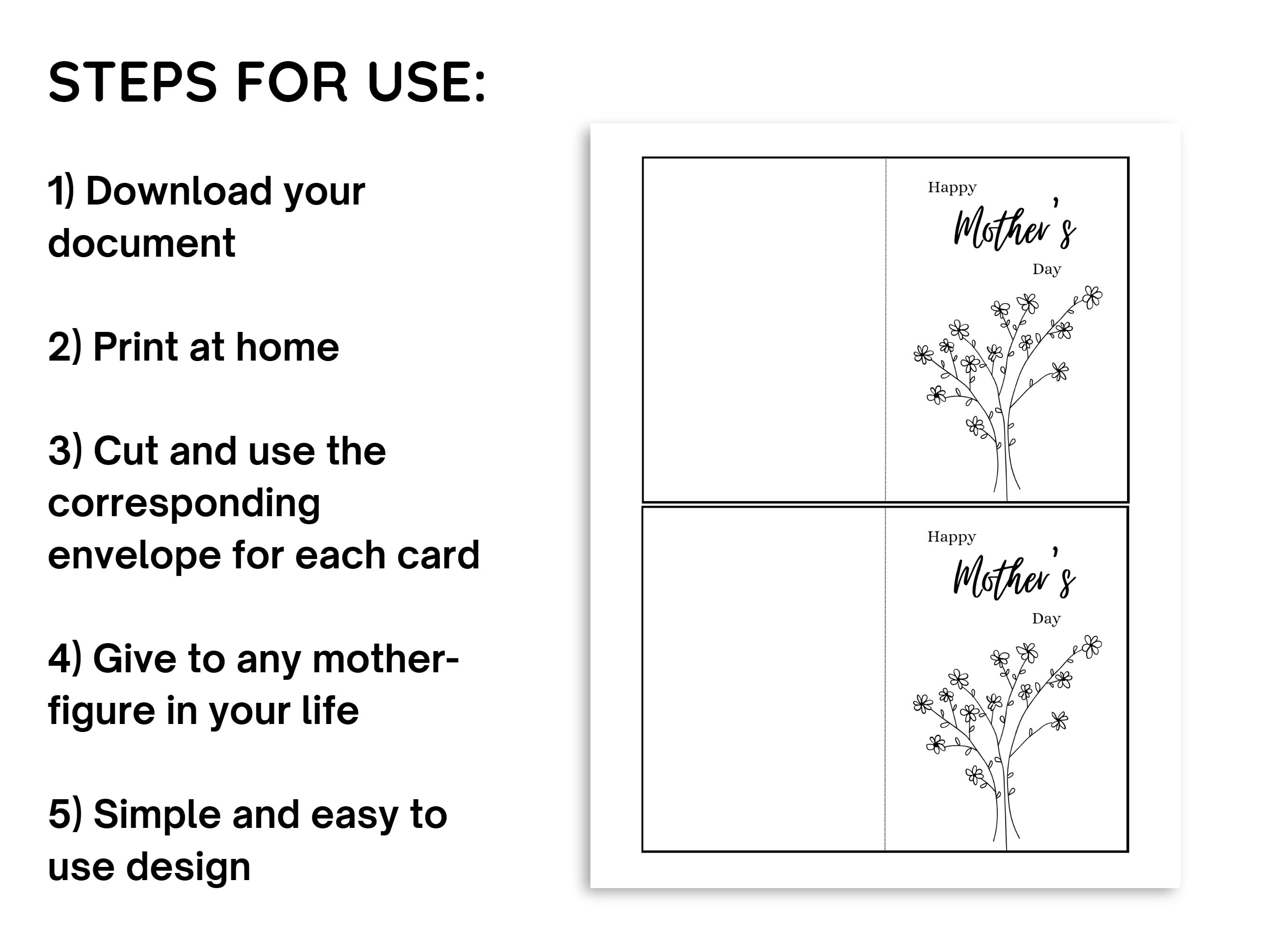Mother's Day Cards Instant Download Printable, Mother’s Day Cards ...