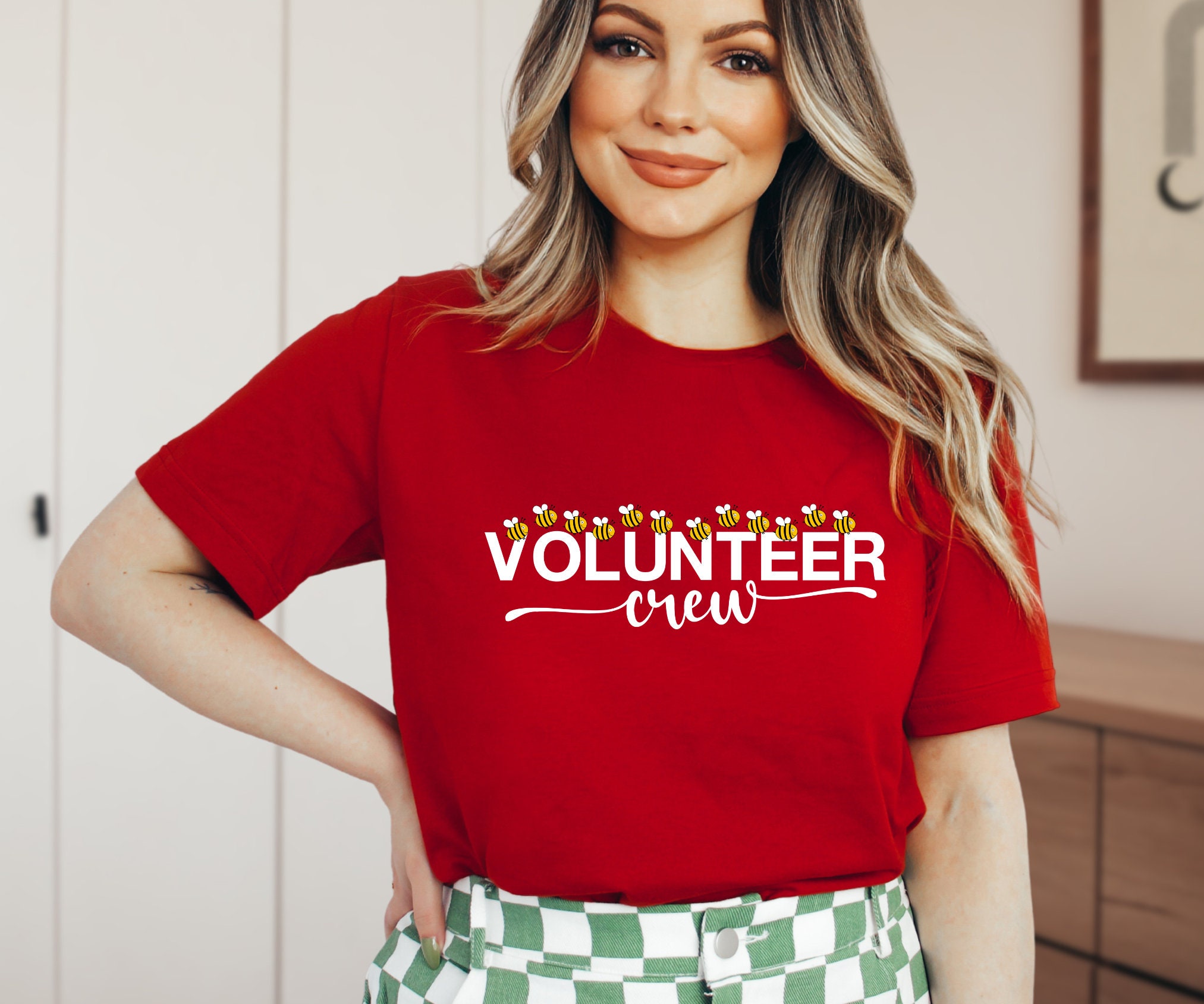 Volunteer Crew Shirt, Bee Volunteer T-shirt, Gift for Volunteer Shirt ...
