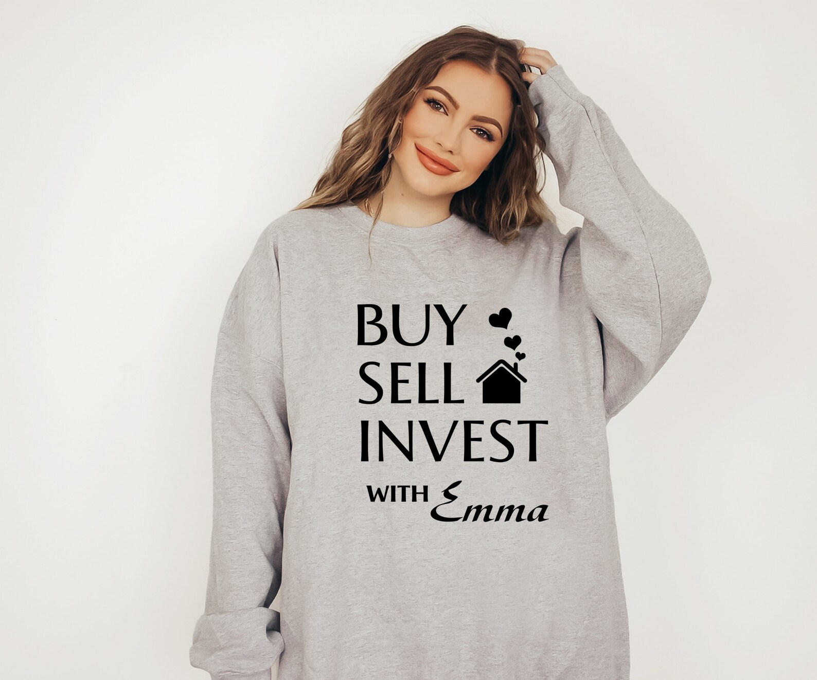 Custom Real Estate Agent Sweatshirt, Personalized Realtor Hoodie ...