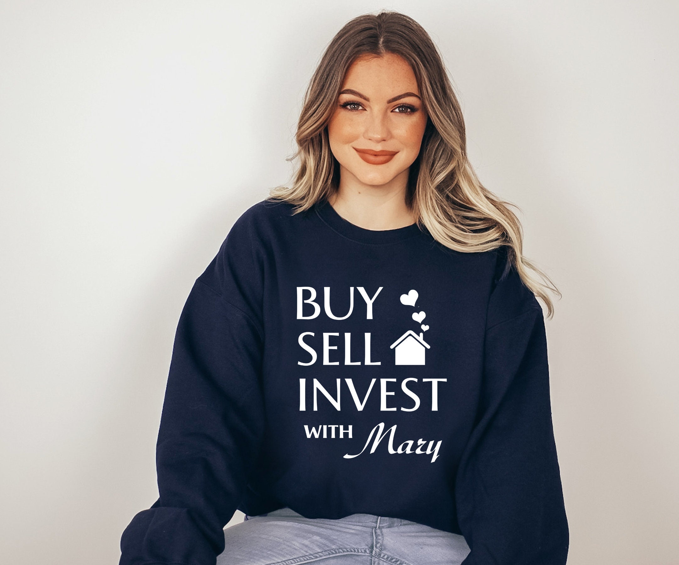 Custom Real Estate Agent Sweatshirt, Personalized Realtor Hoodie ...