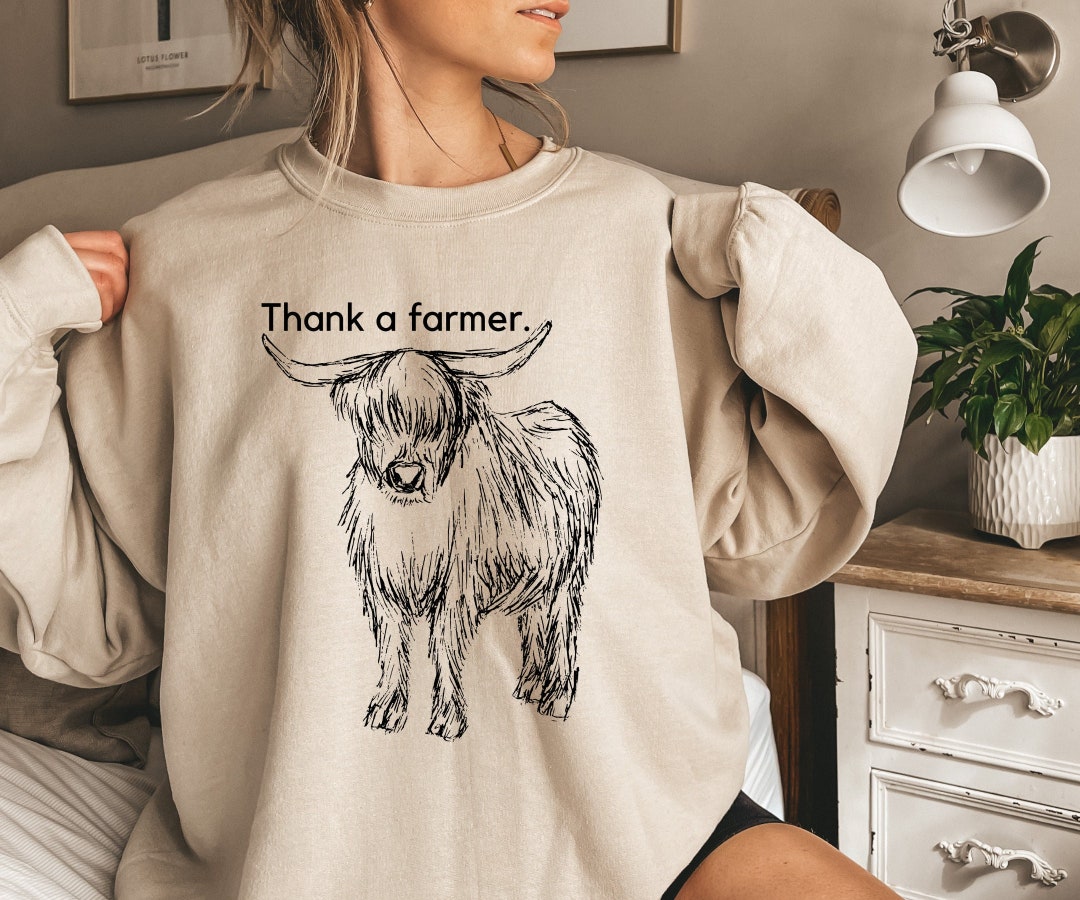 Thank a Farmer Harvest Sweatshirt, Farm Life Sweatshirt, Western ...