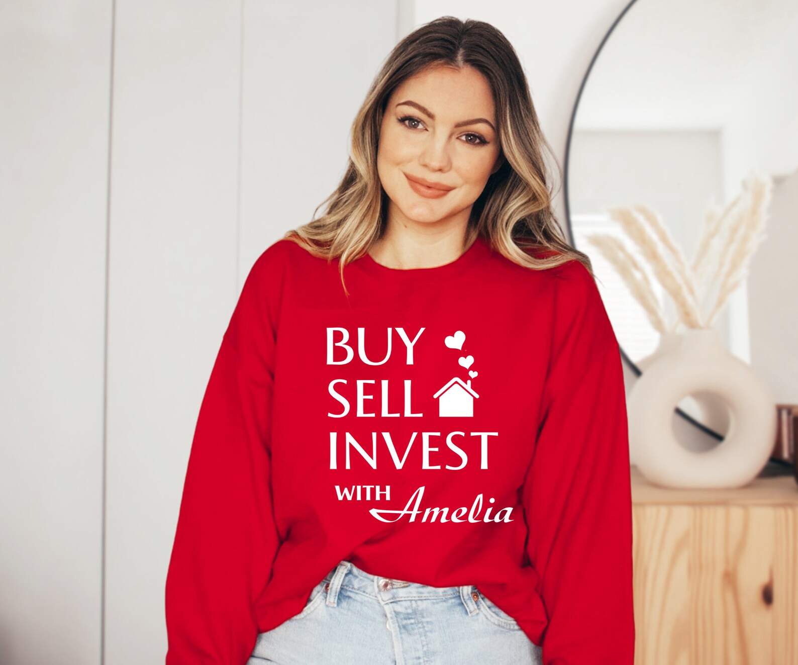 Custom Real Estate Agent Sweatshirt, Personalized Realtor Hoodie ...