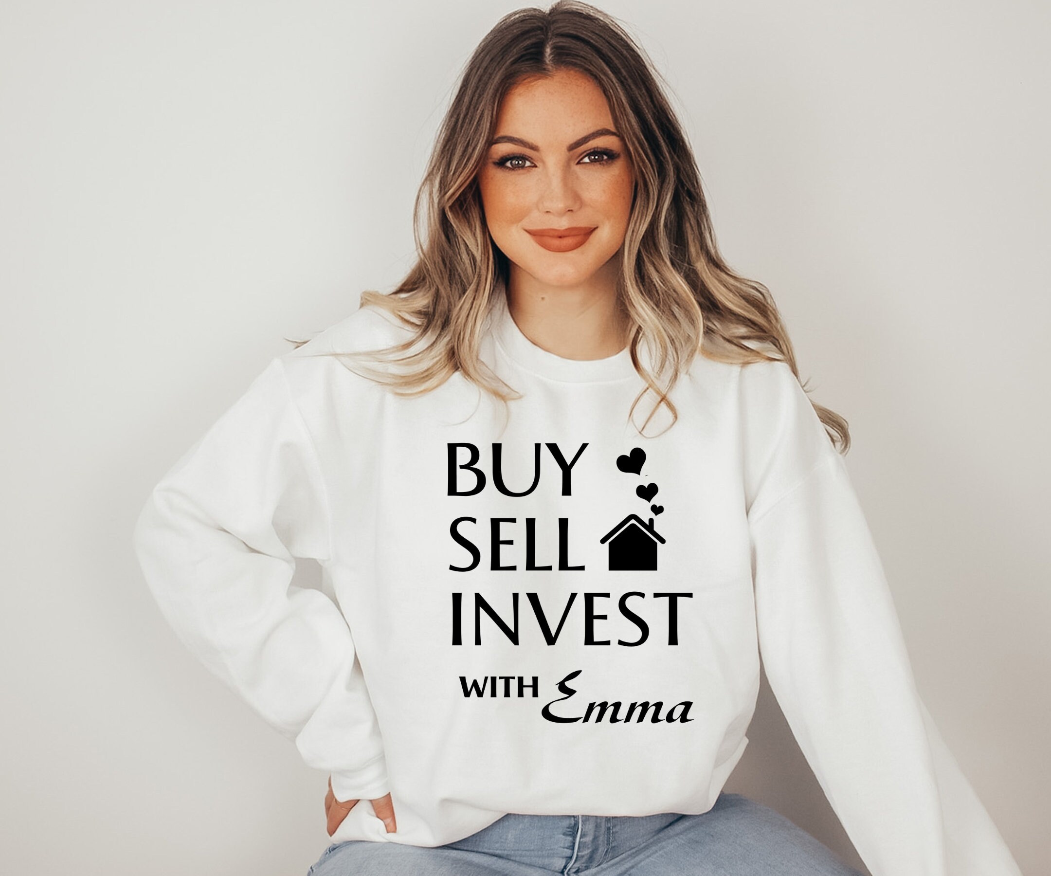 Custom Real Estate Agent Sweatshirt, Personalized Realtor Hoodie ...