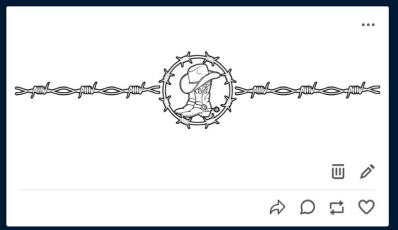 Western Cowboy Themed Digital Page Dividers 1000 X 250 Px - Etsy