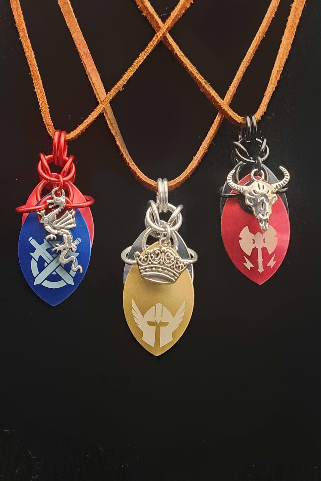 Dnd Inspired Laser Engraved Pendants, Set 2/4 - Etsy