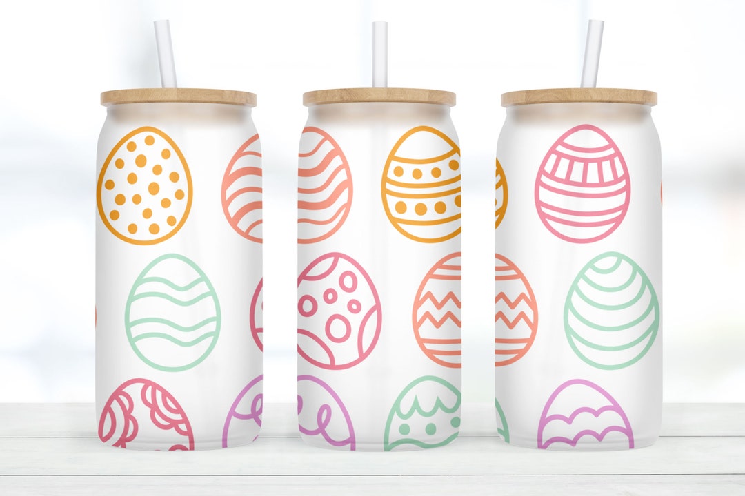 Peep Glass Cup, Peep Beer Can Glass With Straw, Easter Eggs Peep Cups ...