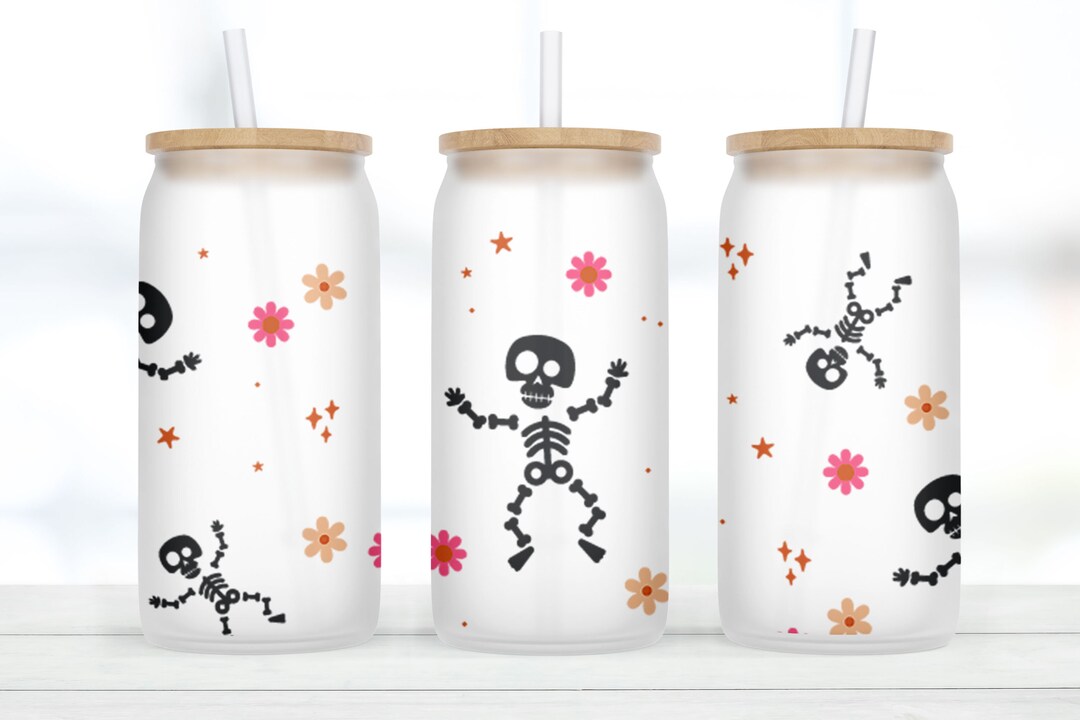 Skeleton Cup, Dancing Skeletons, Skeleton Beer Glass Cup, Halloween ...