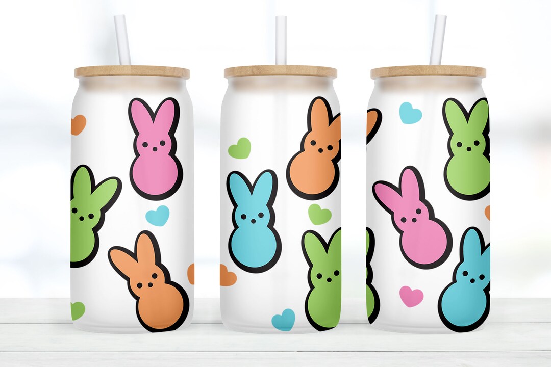 Easter Peeps Beer Can Glass, Easter Coffee Cup, Easter Peeps Coffee ...