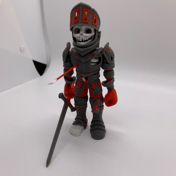 Skeleton Knight Flexi - Etsy