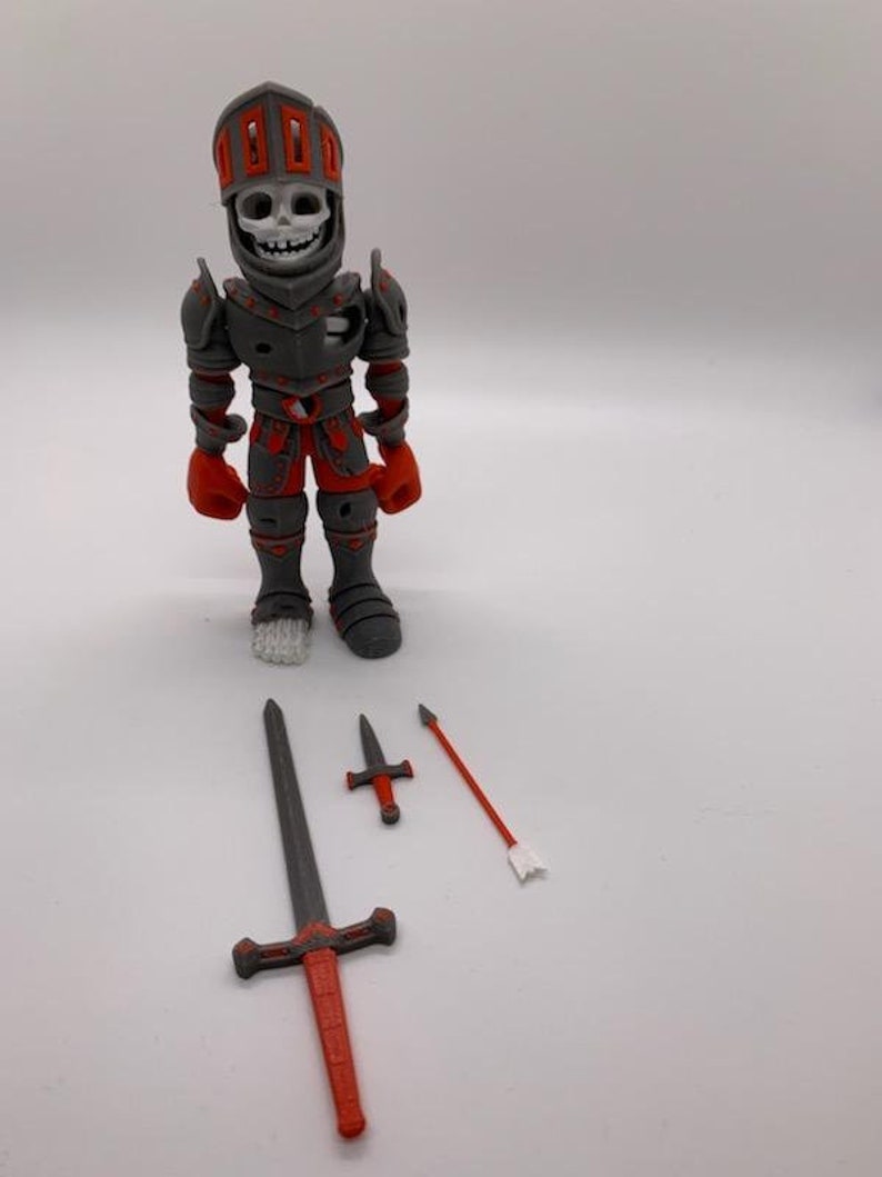 Articulated Skeleton Knight by Flexi Factory - Etsy