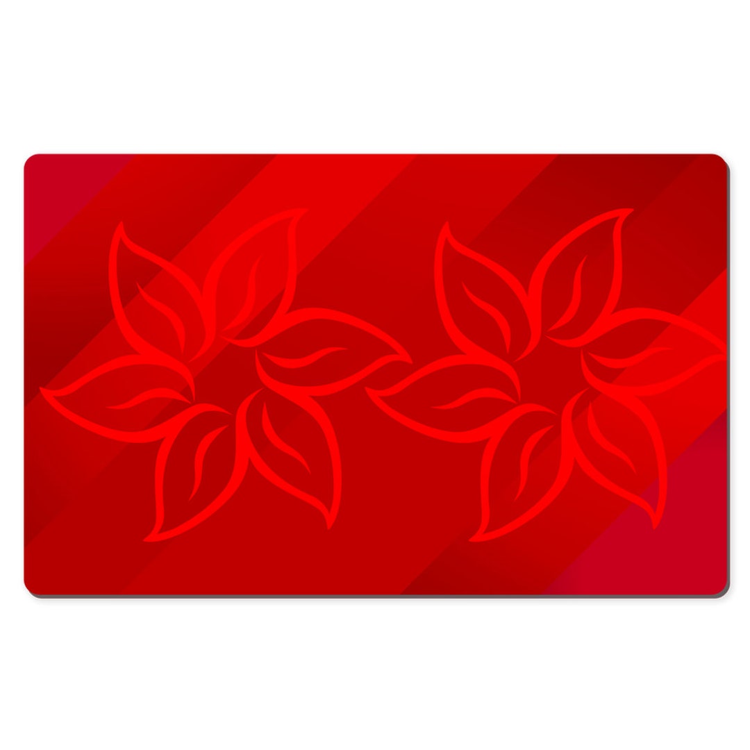 Red Extended Gaming Mouse and Keyboard Pad, Cute Gamer Oversized Desk ...