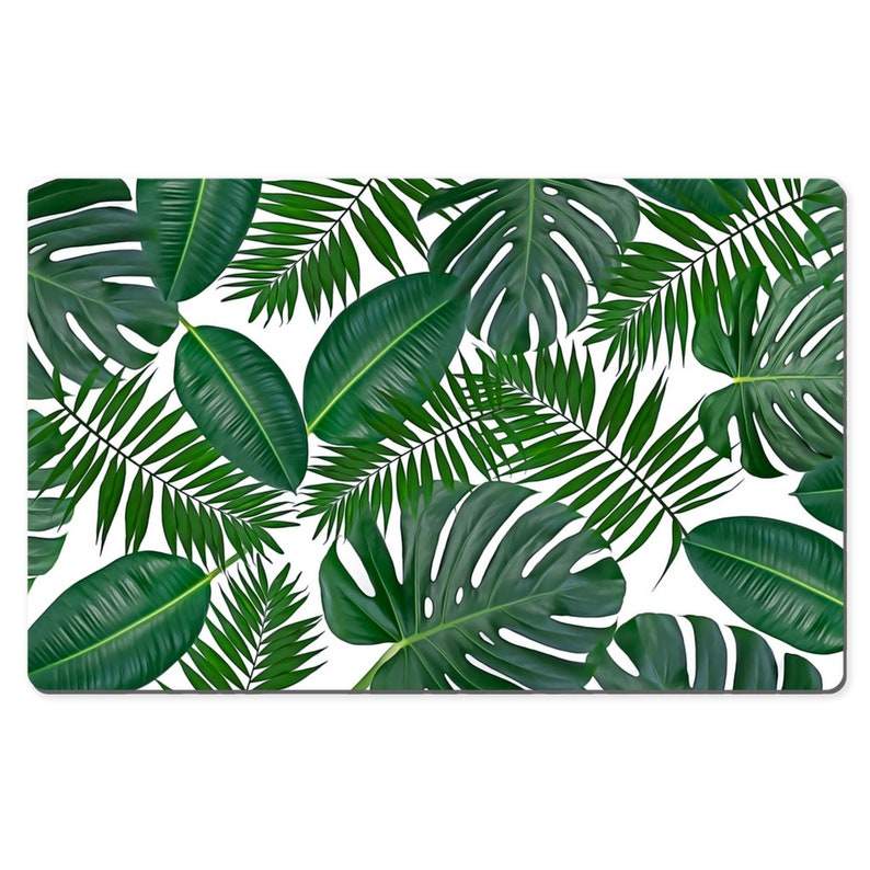 Tropical Leaves Desk Mat, Tropical Desk Accessory for A Trendy ...