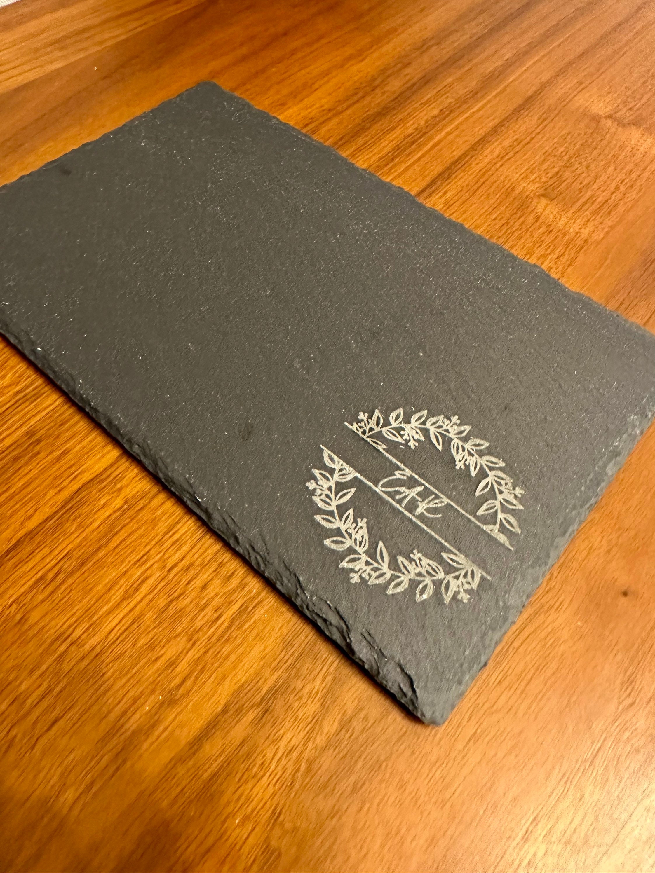 Personalized Slate Charcuterie Board, Custom Slate Cheese Tray, Laser ...