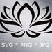 Lotus Flower SVG | Cricut | Digital Download - Etsy