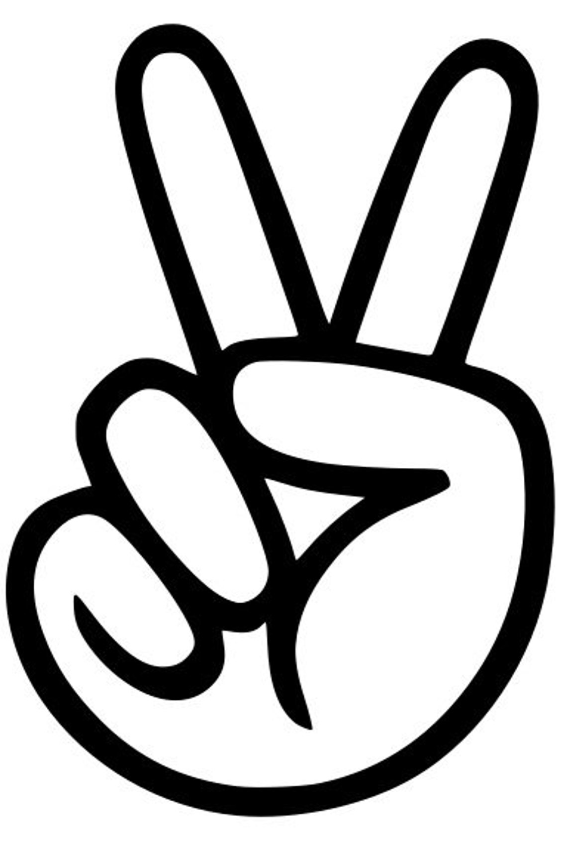 Peace Bild SVG | Peace Handzeichen SVG | Direkter Download | Cricut ...