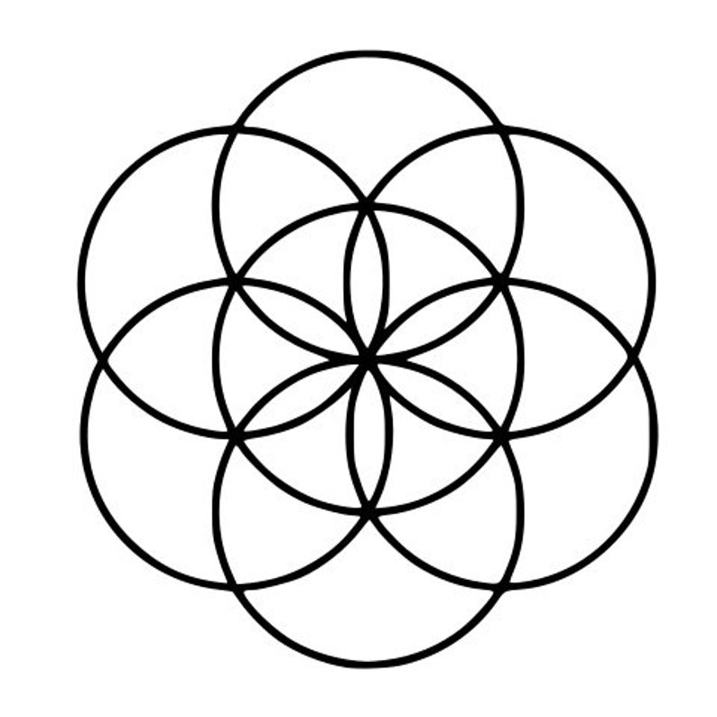 Seed of Life SVG | Flower of Life SVG | Sacred Geometry | Digital ...
