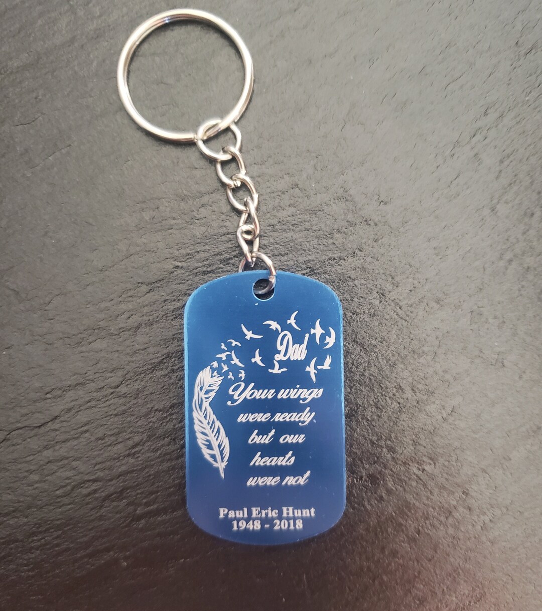 Celebrating a Life: Personalized Memorial Keychain to Keep Your Loved ...
