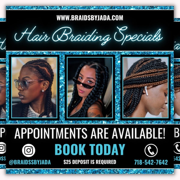 Hair Braider Flyers - Etsy