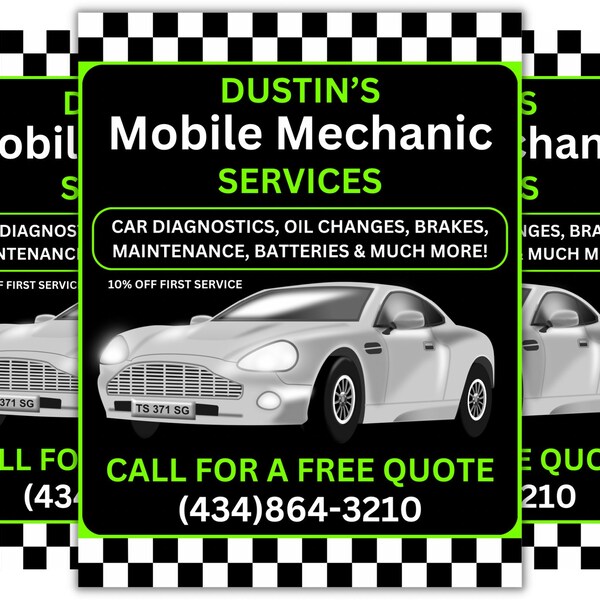 Mechanic Shop Poster - Etsy