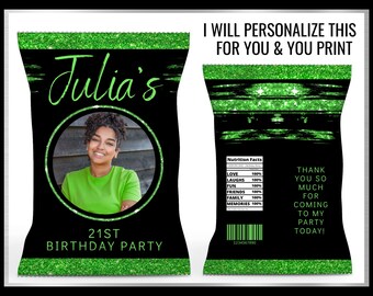 Lime Green Chip Bags - Etsy