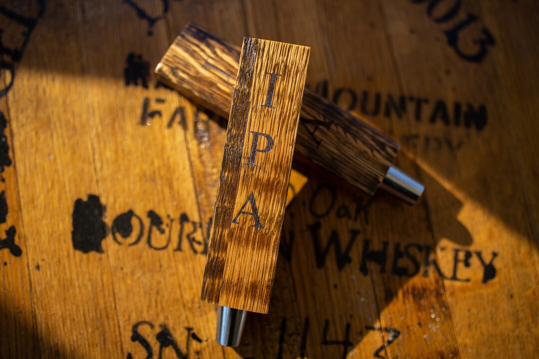 IPA Tap Handle Made From Whiskey Barrel Stave for Home Bar - Etsy