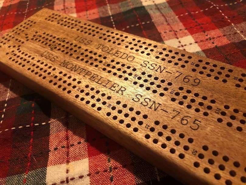Custom Mahogany Cribbage Board - Etsy