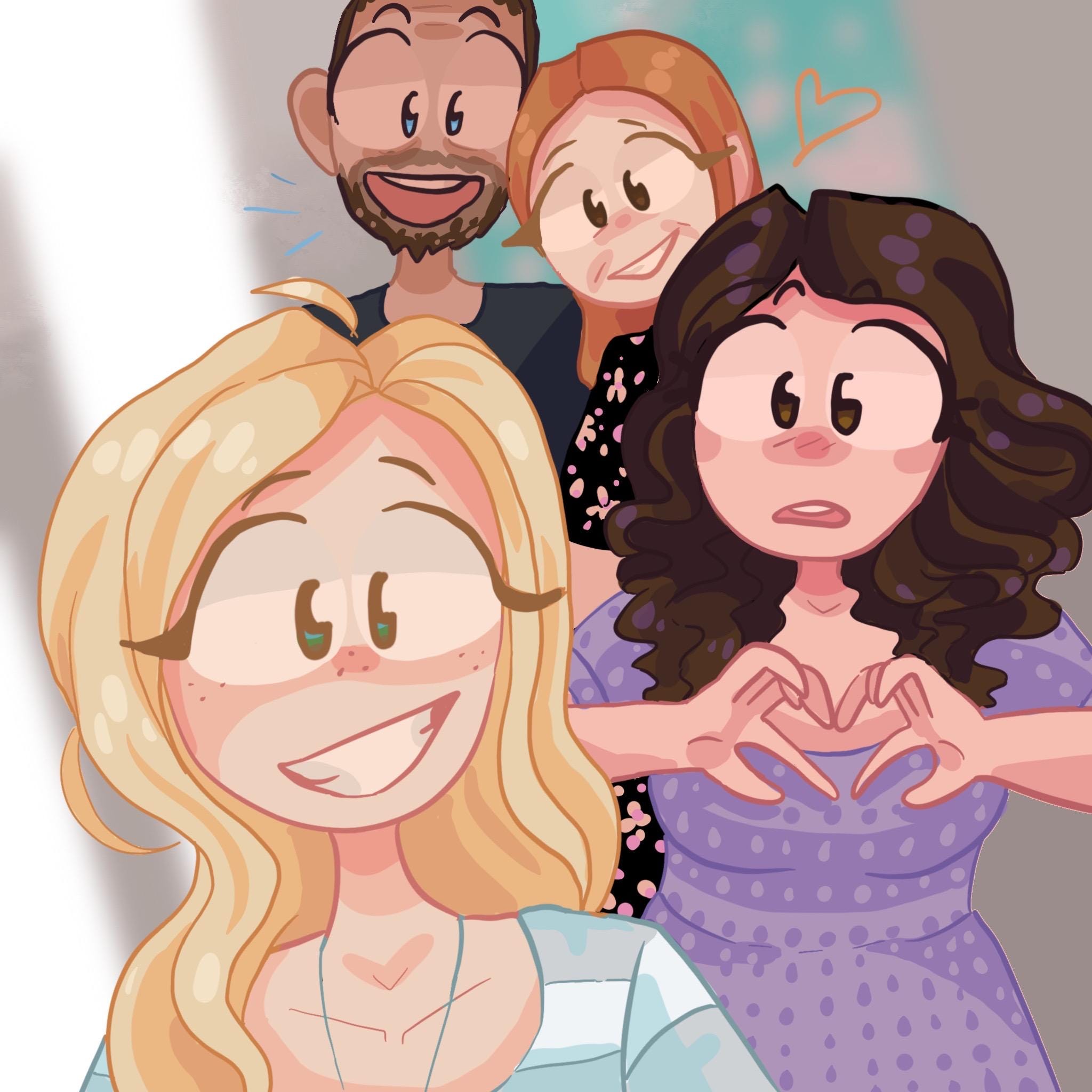 Family Portrait Art! Hand-drawn Digital Portraits. - Etsy