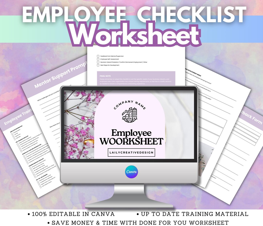 Human Resources Training Worksheets employee Toolkit employee Worksheet ...