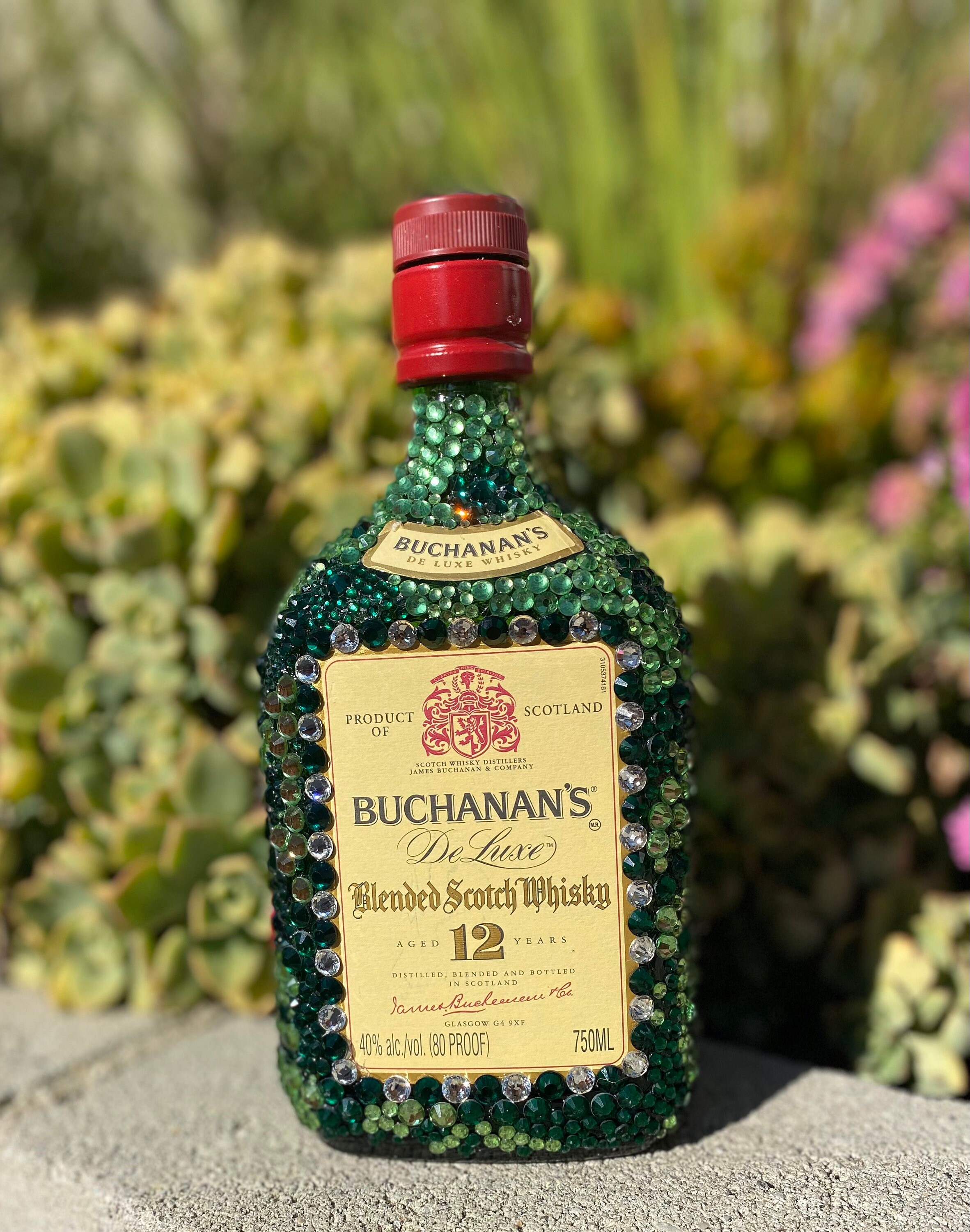 Buchanan’s De Luxe Vintage Rhinestone Bottle 750 Ml. - Etsy