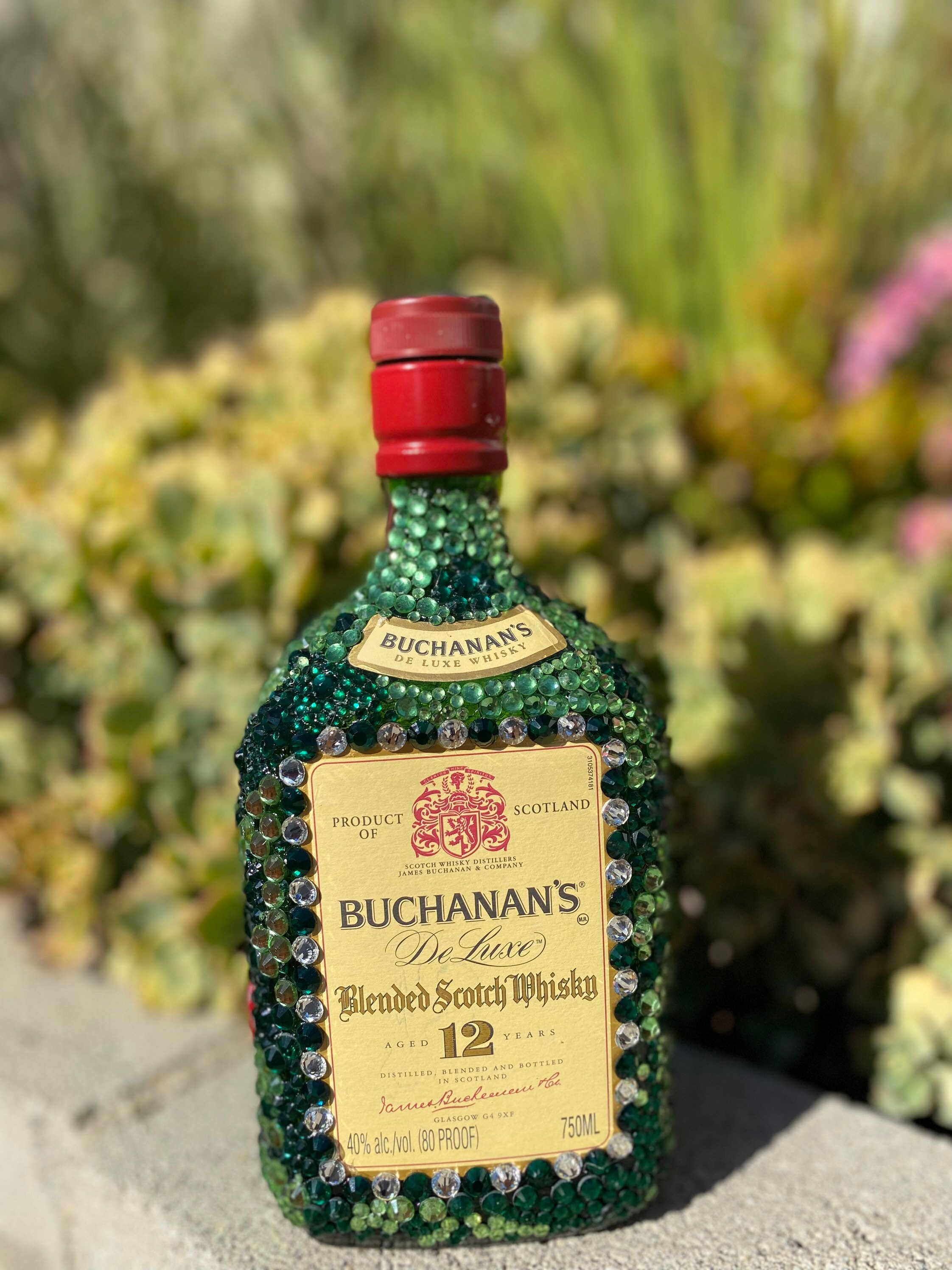 Buchanan’s De Luxe Vintage Rhinestone Bottle 750 Ml. - Etsy
