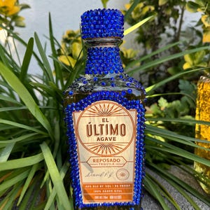 Bedazzled Tequila Bottle - Etsy