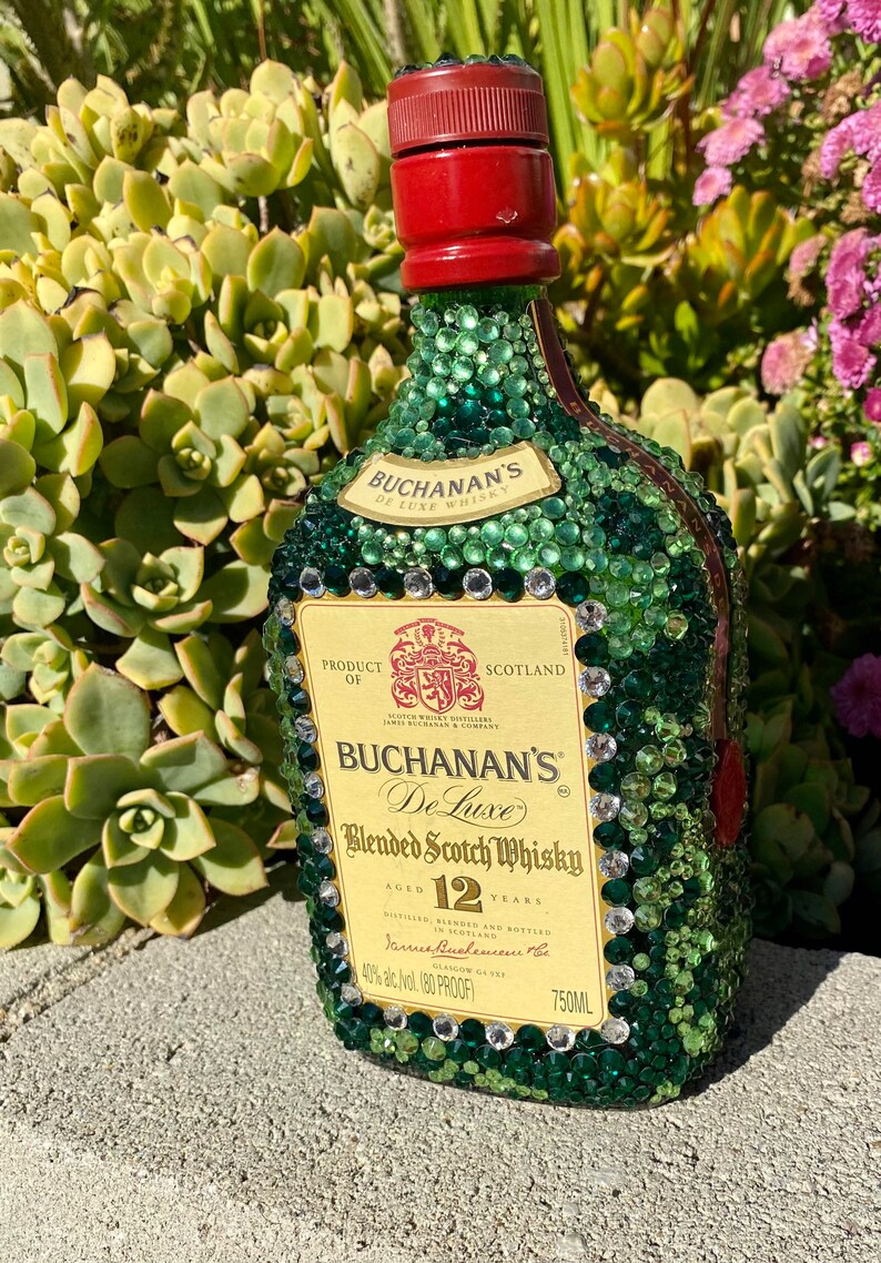 Buchanan’s De Luxe Vintage Rhinestone Bottle 750 Ml. - Etsy