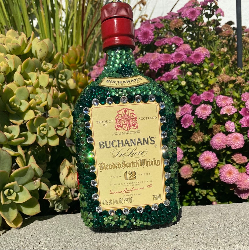 Buchanan’s De Luxe Vintage Rhinestone Bottle 750 Ml. - Etsy
