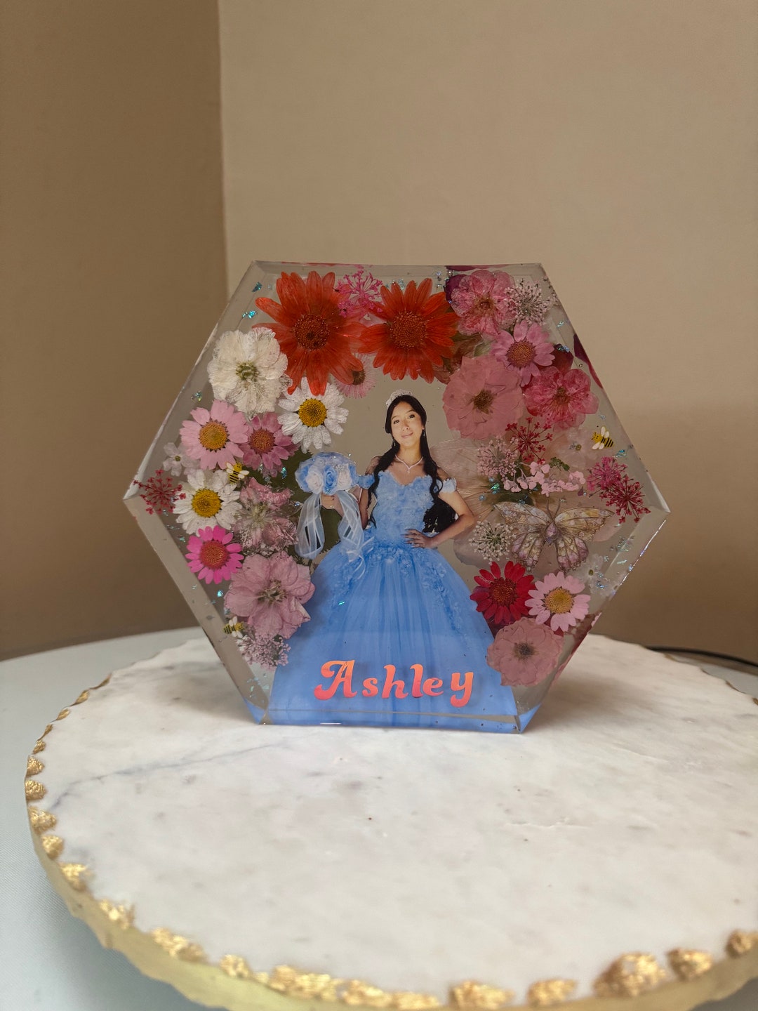 Resin Hexagon Picture Frame, Custom - Etsy