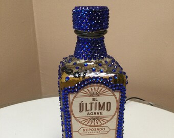 Bedazzled Sparkly Bling Purple and Pink Don Julio 1942 Tequila Bottle ...