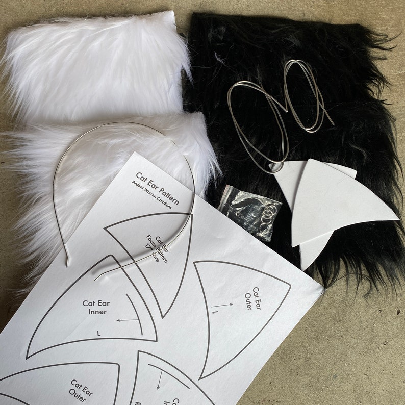 Make Your Own Animal Faux Fur Ears Headband DIY Kit - Etsy