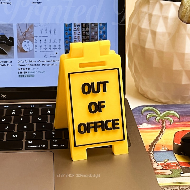 Out of Office Sign - Etsy