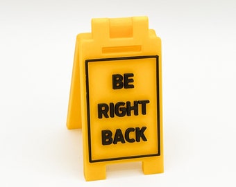 Be Right Back Sign - Etsy