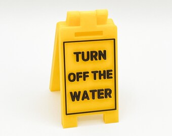 Turn off Water Sign - Etsy