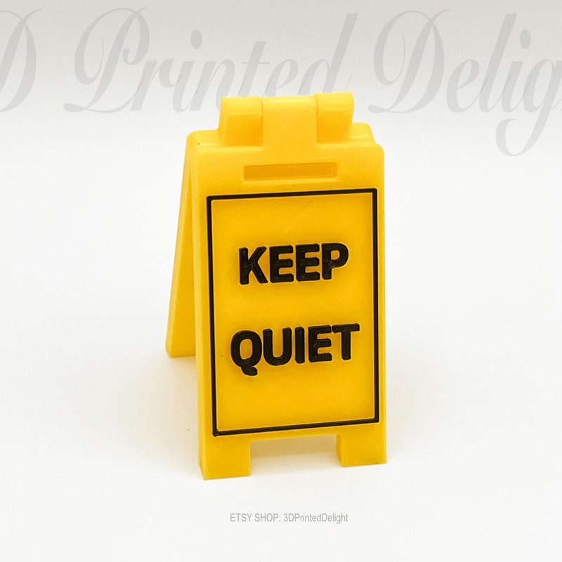 Quiet Please Sign - Etsy