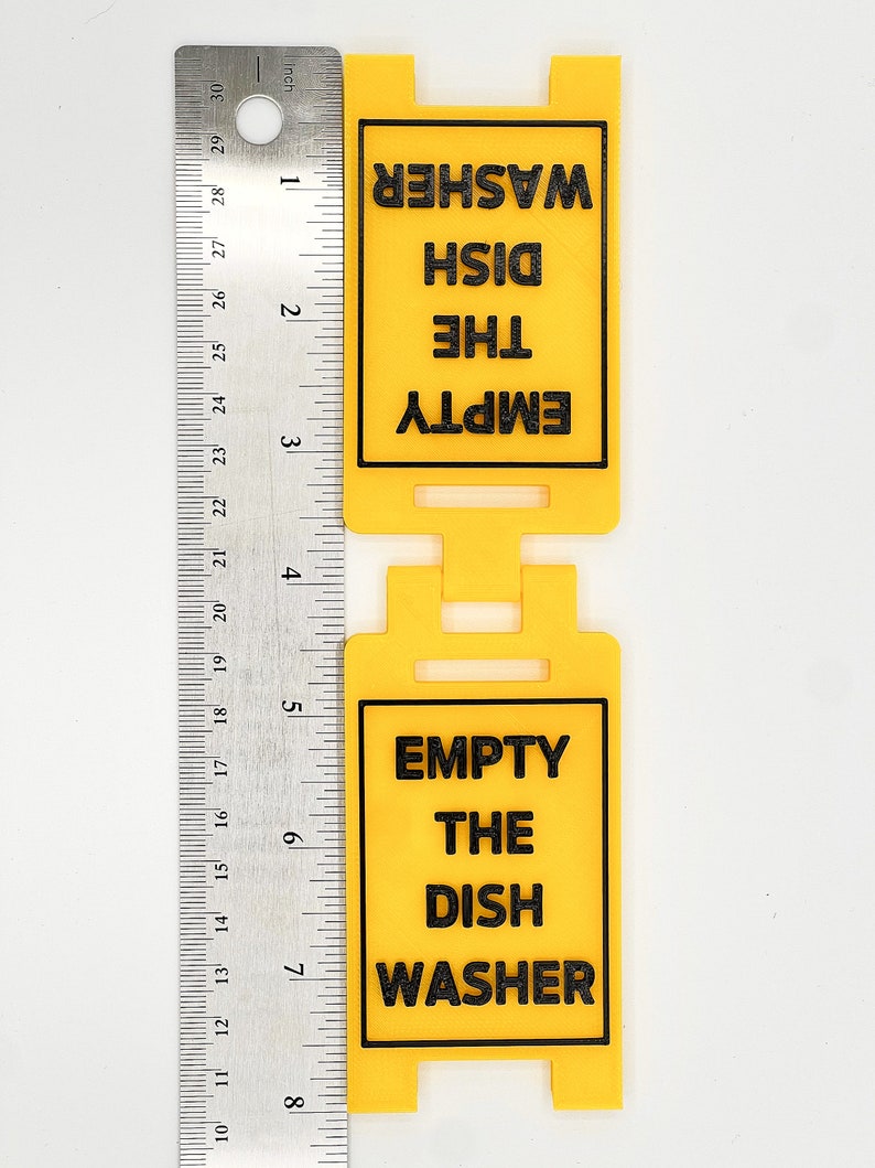 EMPTY THE DISHWASHER Mini Floor Sign Custom Colors 3D - Etsy