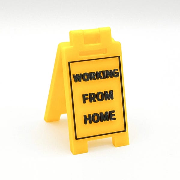 Working Remotely Office Sign - Etsy
