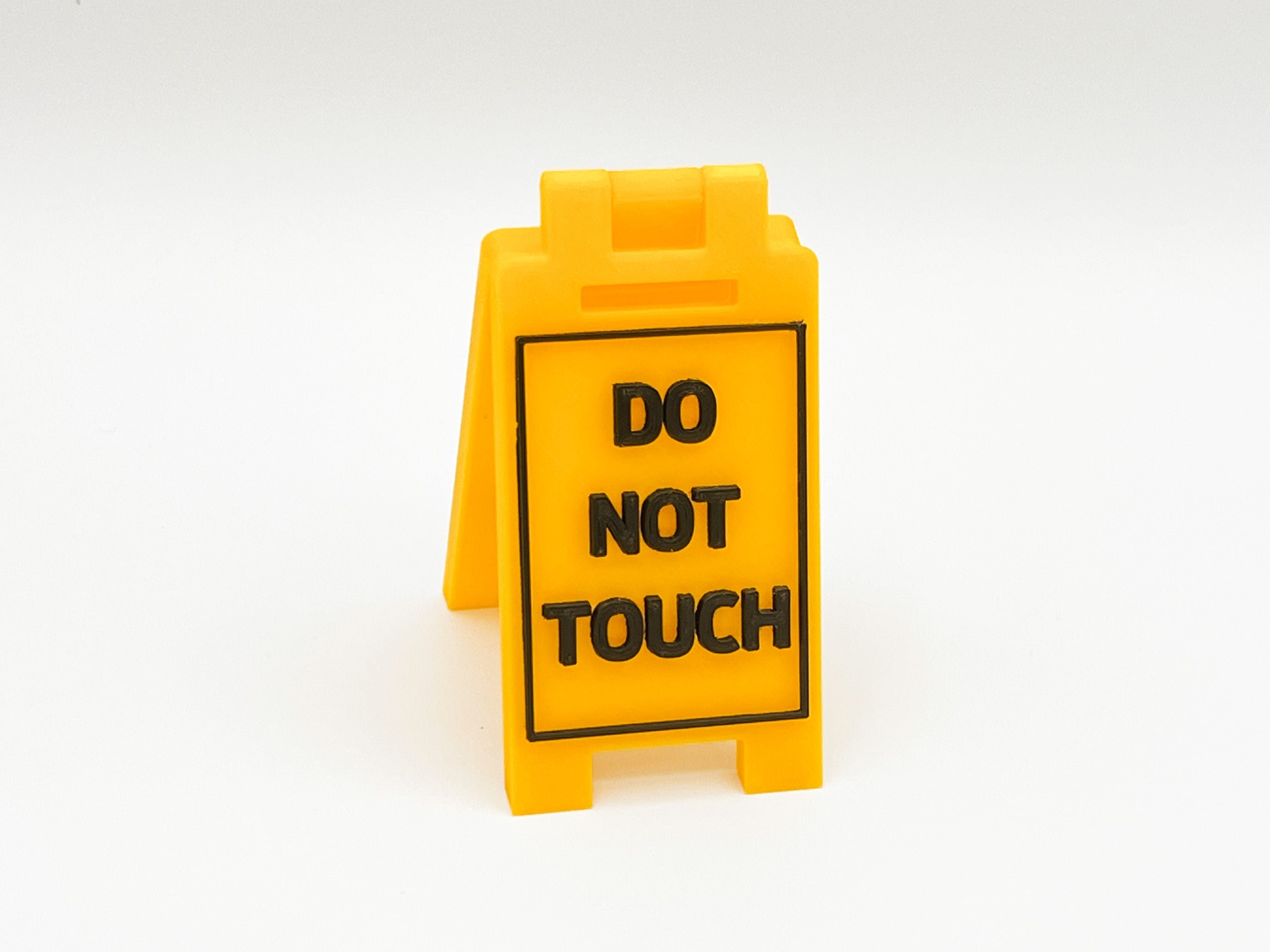DO NOT TOUCH Mini Floor Sign Custom Colors 3D Printed - Etsy