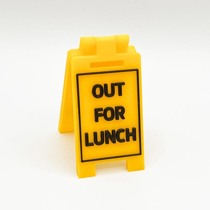 Lunch Break Sign - Etsy