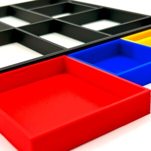 Desktop Organizer Tray - Piet Mondrian Composition C Inspired - Wall ...