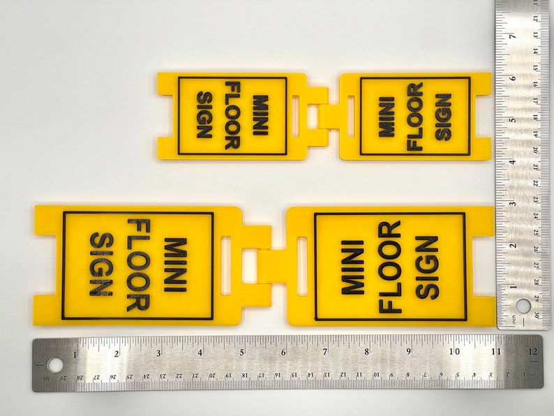 CAUTION WET FLOOR Mini Floor Sign Custom Colors 3D - Etsy